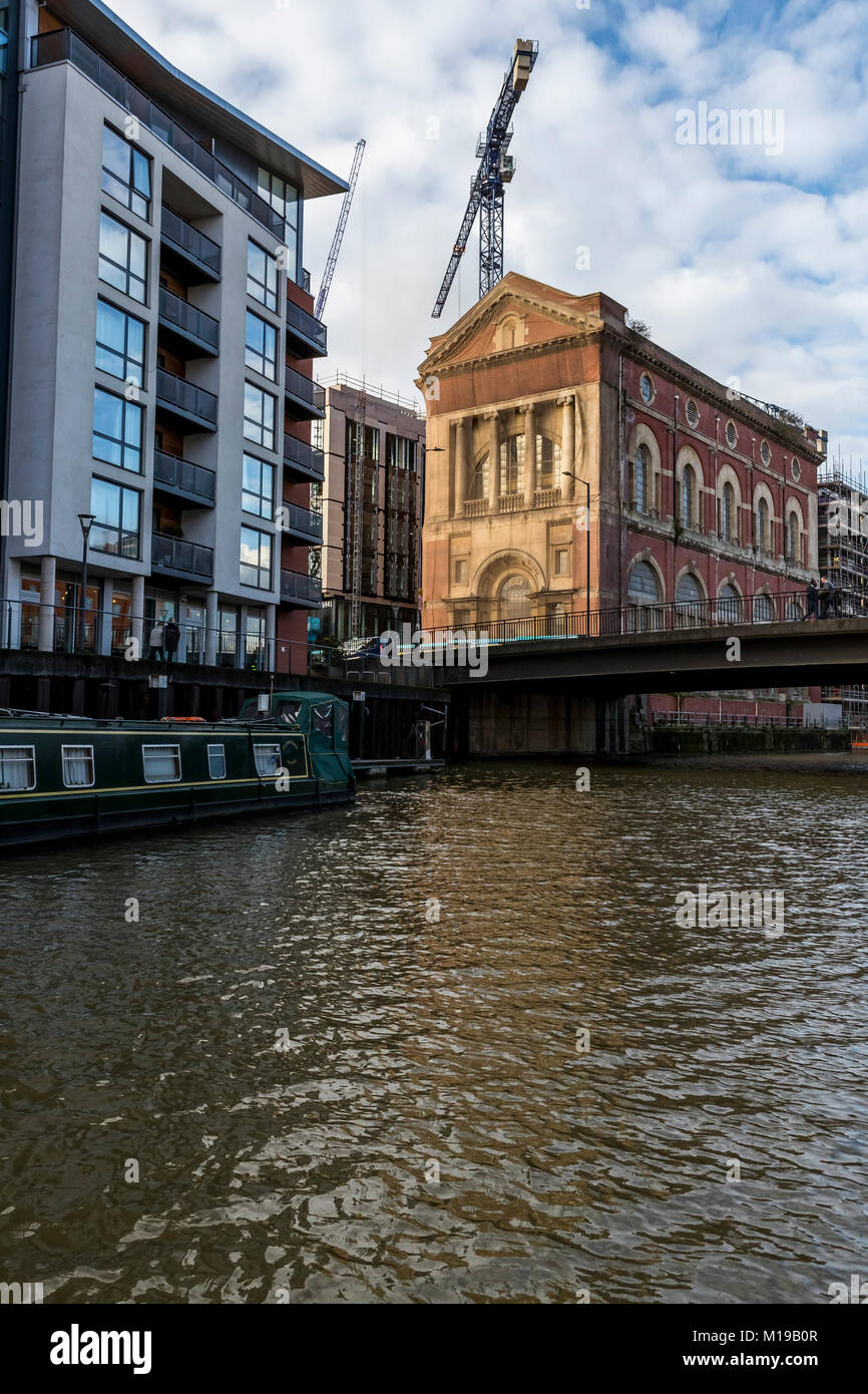 The Finzels Reach development and Castle Bridge, Bristol, UK Stock ...