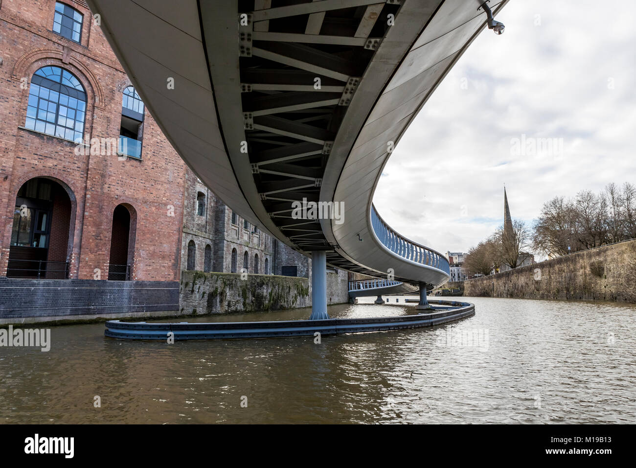 The Finzels Reach development and Castle Bridge, Bristol, UK Stock ...