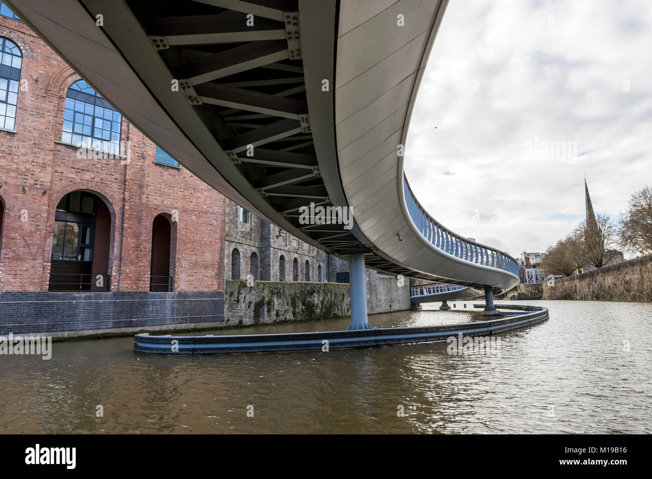 The Finzels Reach development and Castle Bridge, Bristol, UK Stock ...
