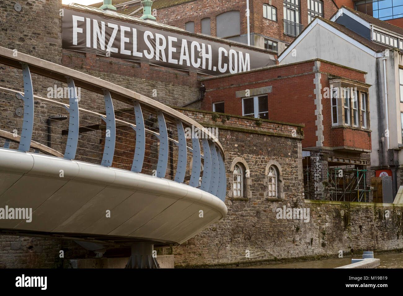 The Finzels Reach development and Castle Bridge, Bristol, UK Stock ...
