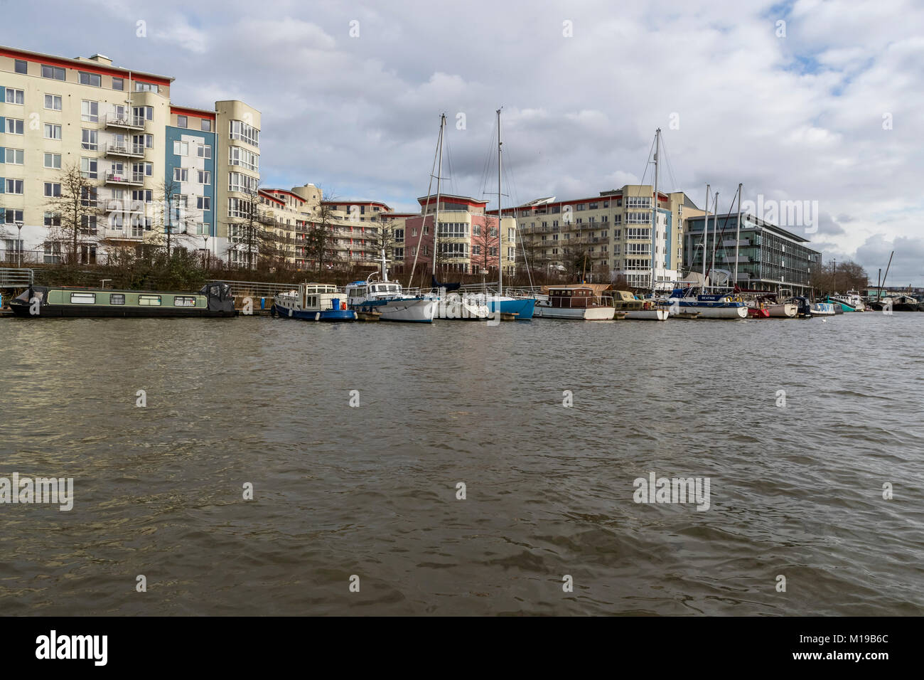 Hanover Quay moorings. Bristol, UK Stock Photo - Alamy