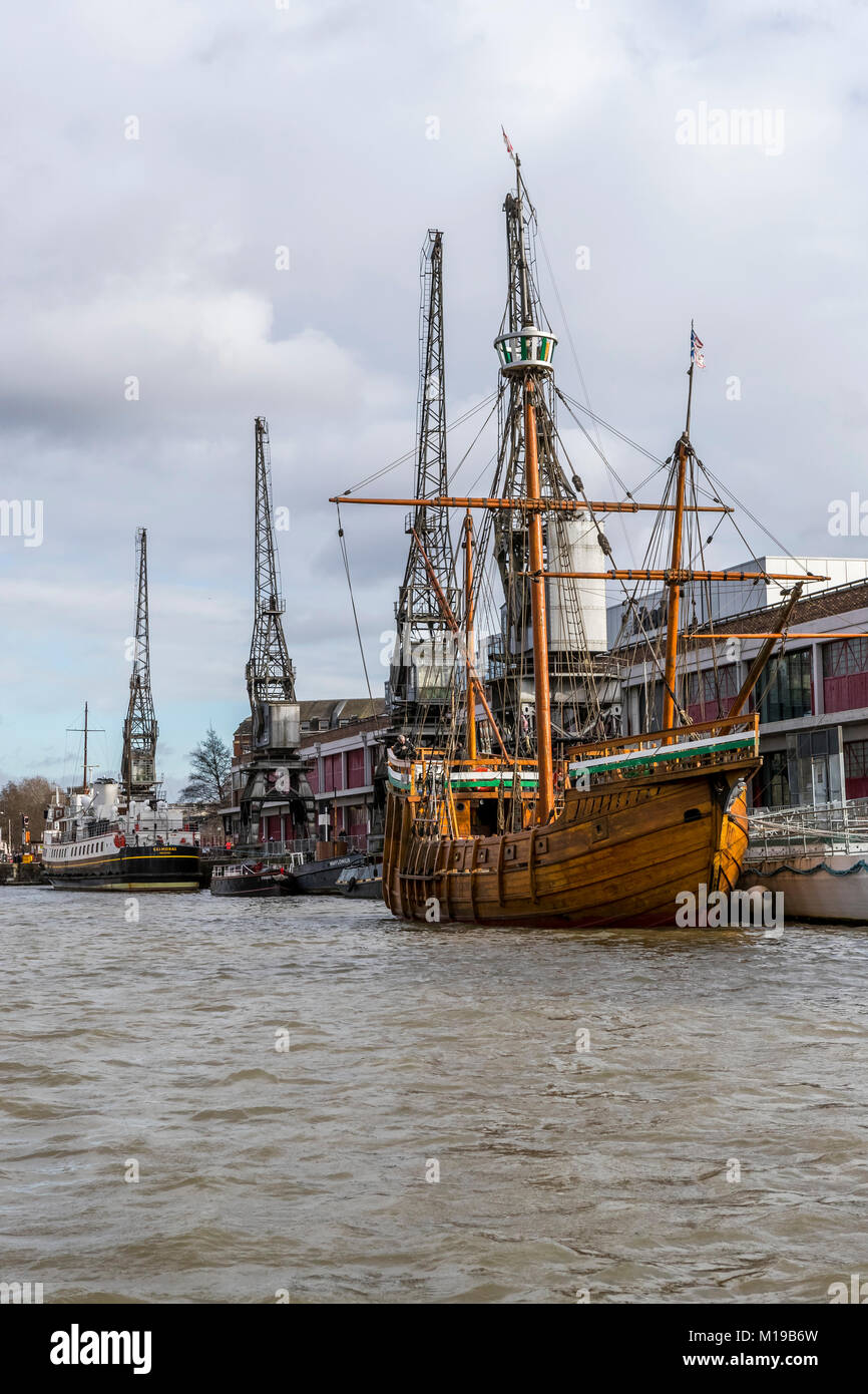 The Matthew. Reconstruction of John Cabot's famous ship. Bristol, UK ...