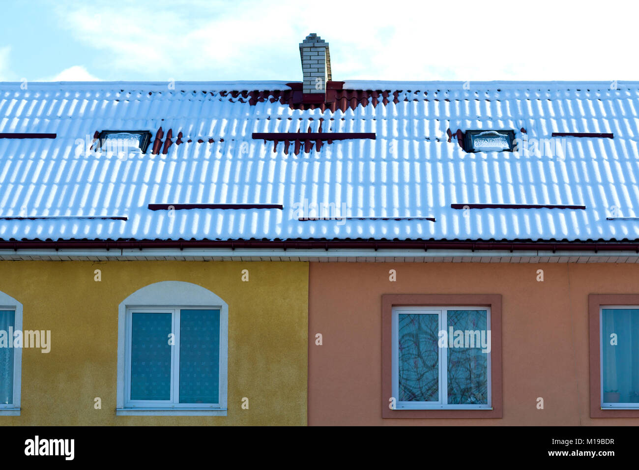 Close-up detail of new modern house Stock Photo - Alamy