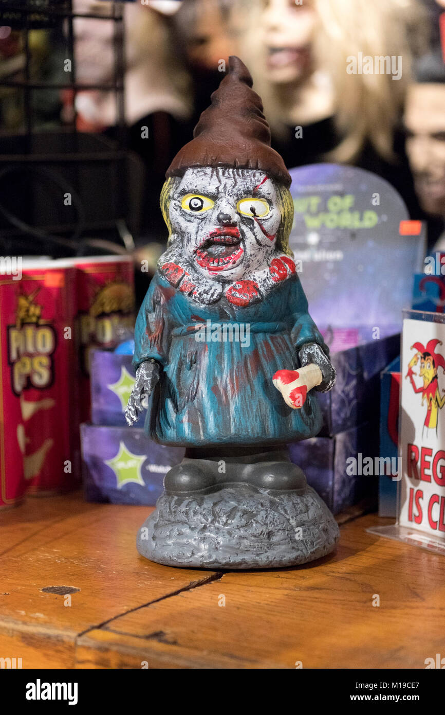 An ugly one eyed small statue for sale at a costume shop on Broadway in ...