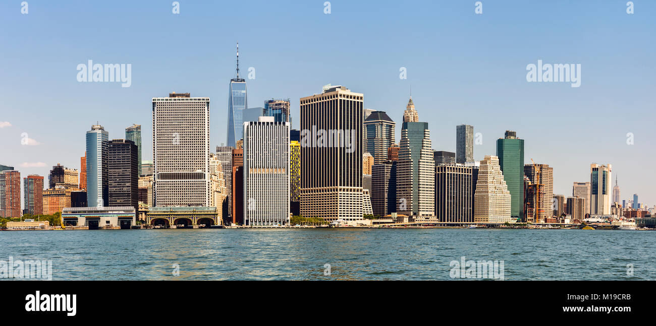 Lower Manhattan Skyline, NYC, USA Stock Photo - Alamy