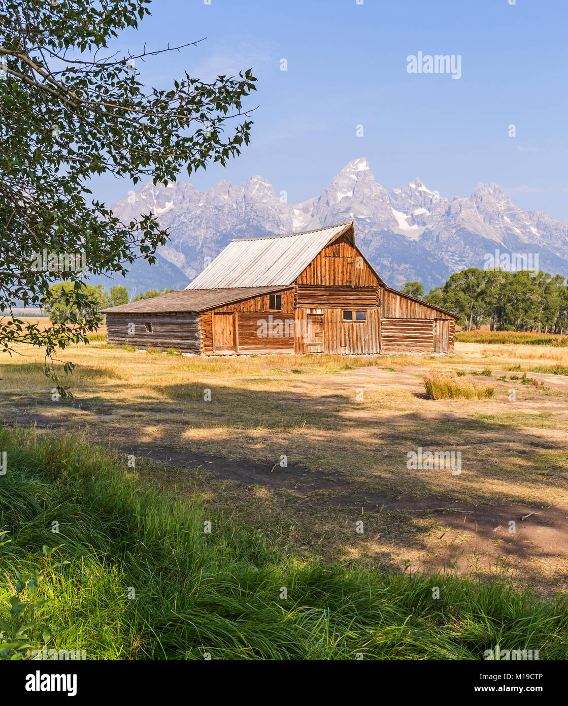 Mormon Row Barn in Grand Teton National Park, WY, USA Stock Photo - Alamy