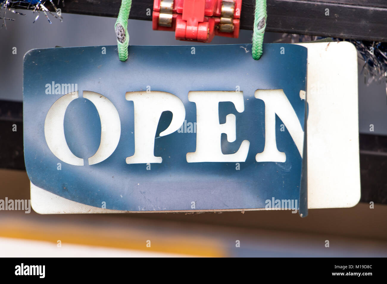 Damaged shop sign hi-res stock photography and images - Alamy