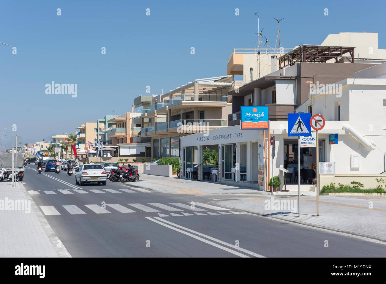 Beach promenade ari velouchioti rethymnon rethimno region crete hi-res ...
