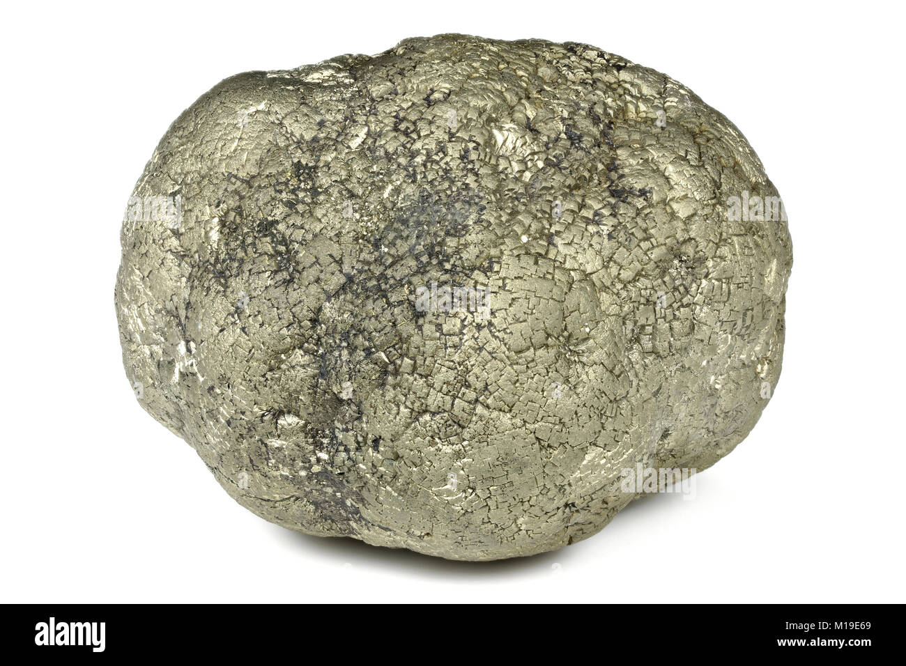 pyrite ball from Hohenems/ Austria isolated on white background Stock ...