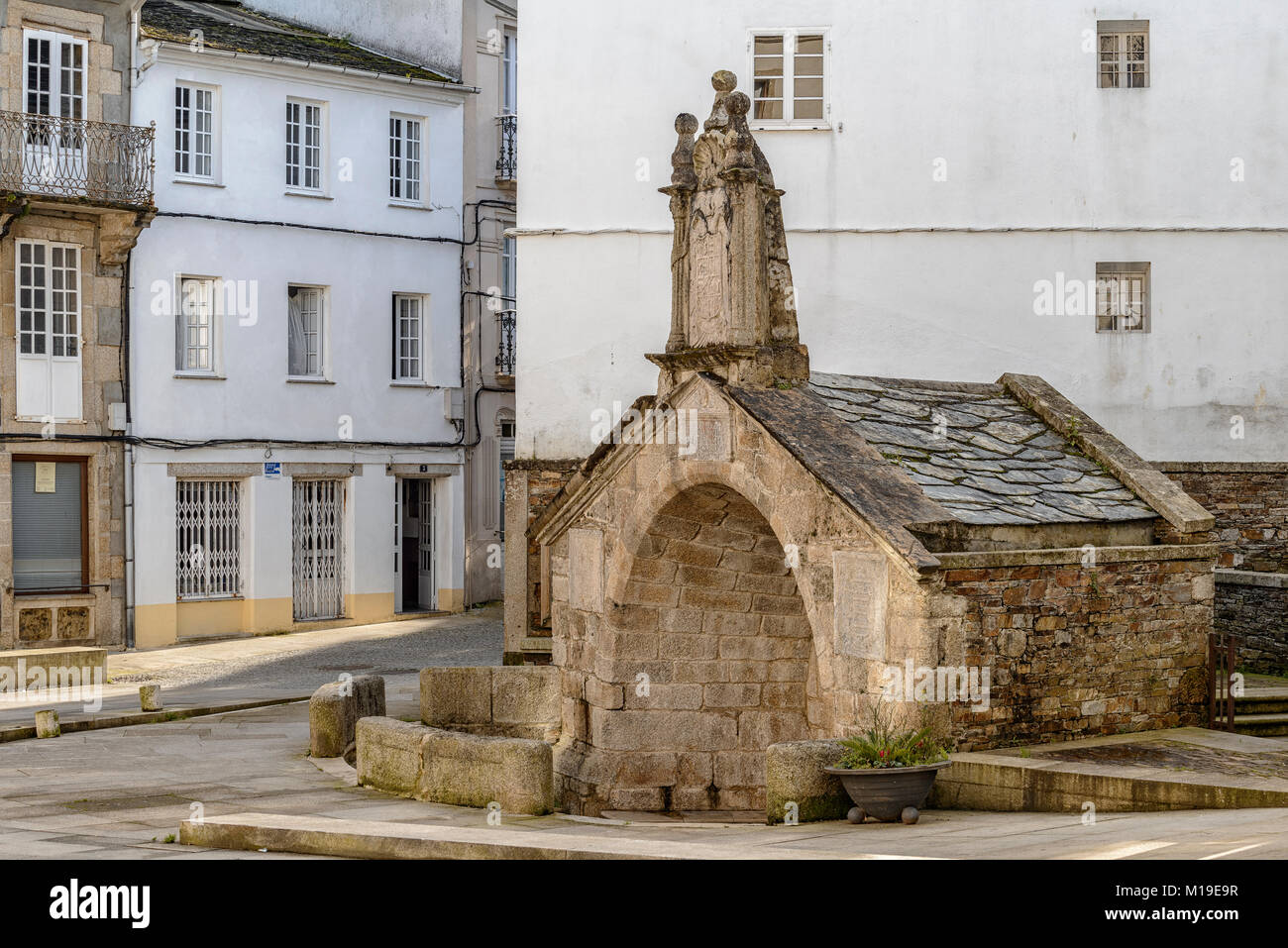 Old fountain of the sixteenth century King Philip II was refreshed in ...