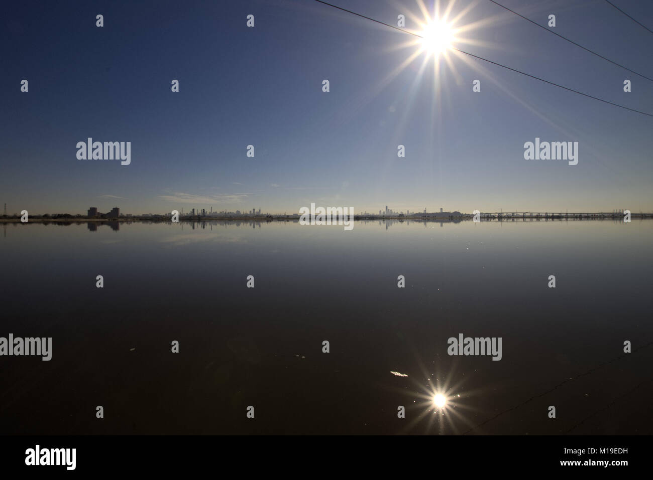 View of New York City from Richard w De Korte Park, NJ Stock Photo - Alamy