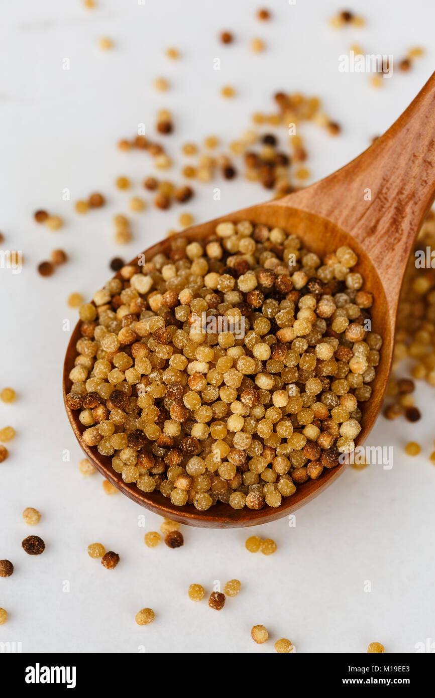 Fregula (also fregola) a type of pasta from Sardinia,Italy Stock Photo ...