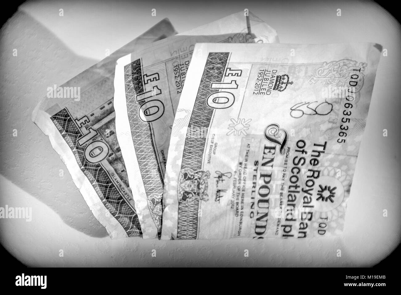 10 pound note Black and White Stock Photos & Images - Alamy