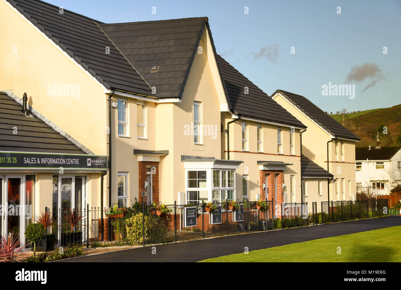 Landscape view of a new housing development Stock Photo - Alamy