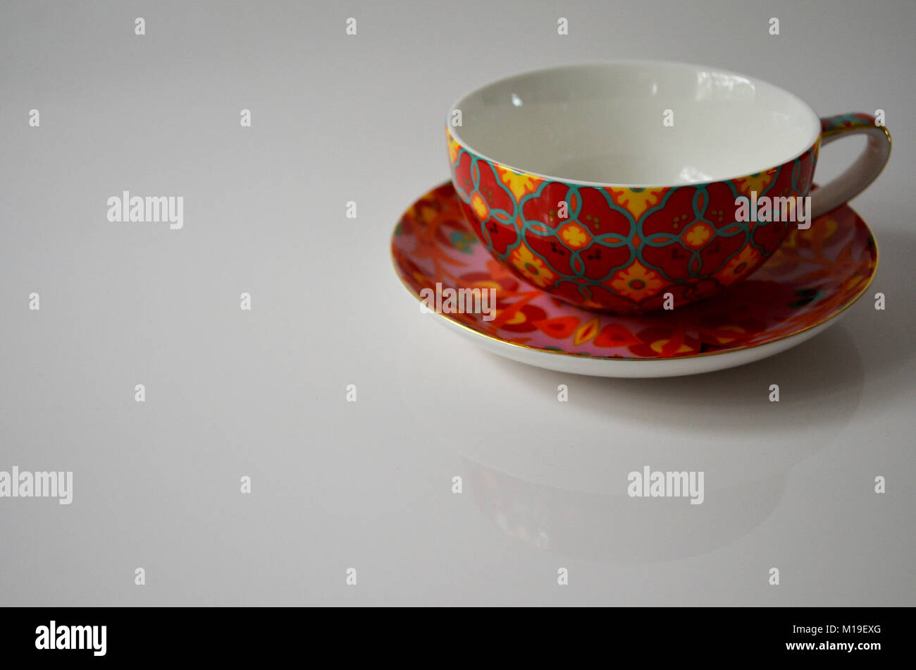 Tea cup isolated on white background Stock Photo - Alamy