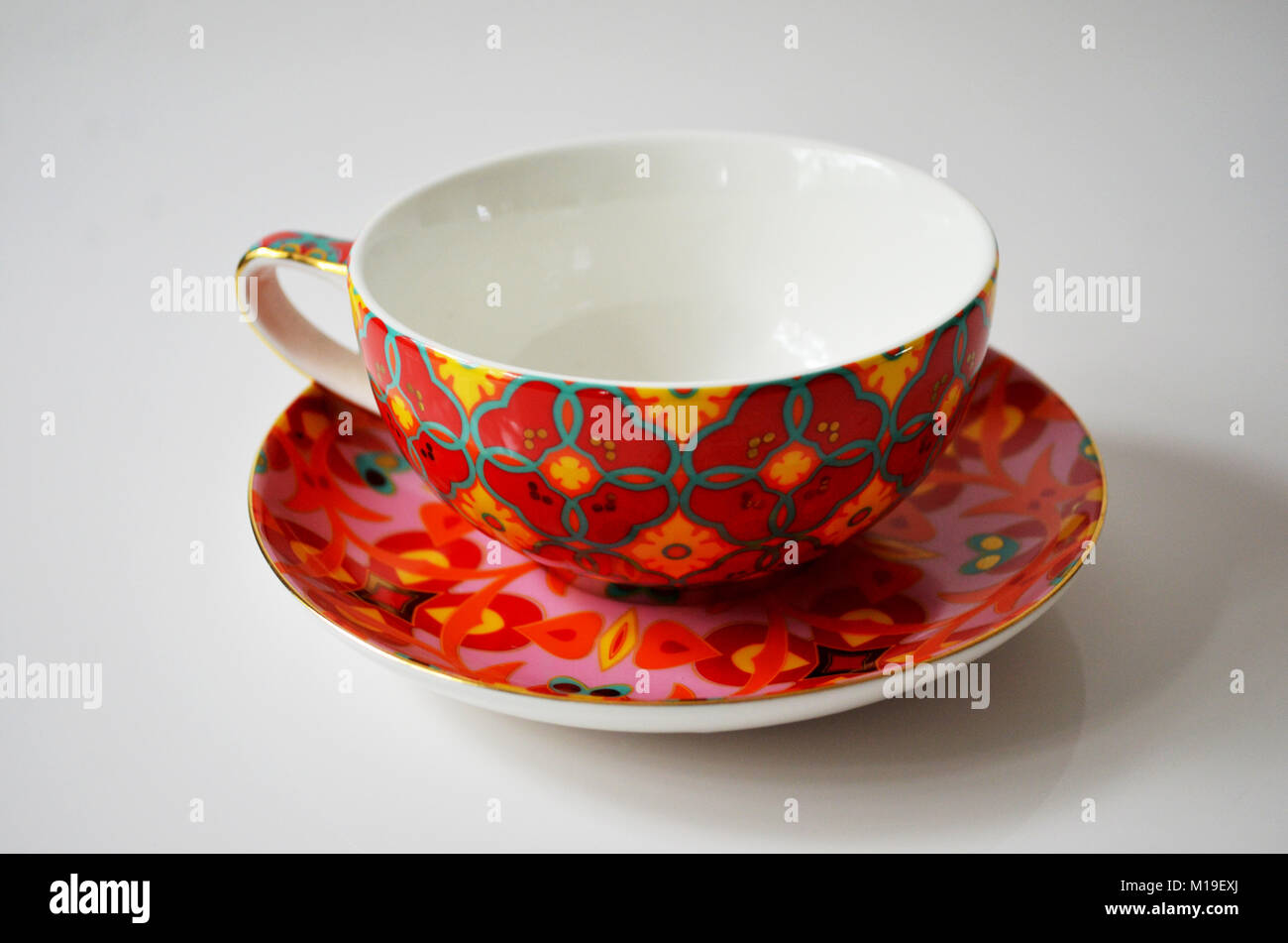 Tea cup isolated on white background Stock Photo - Alamy