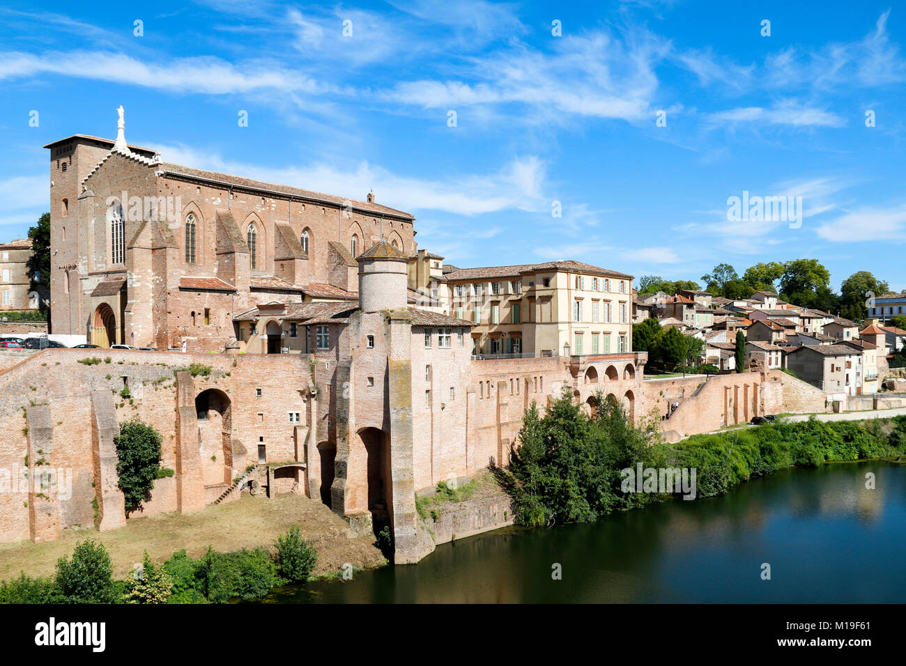 Abbaye Saint-Michel in the town of Gaillac, which sits on the River ...