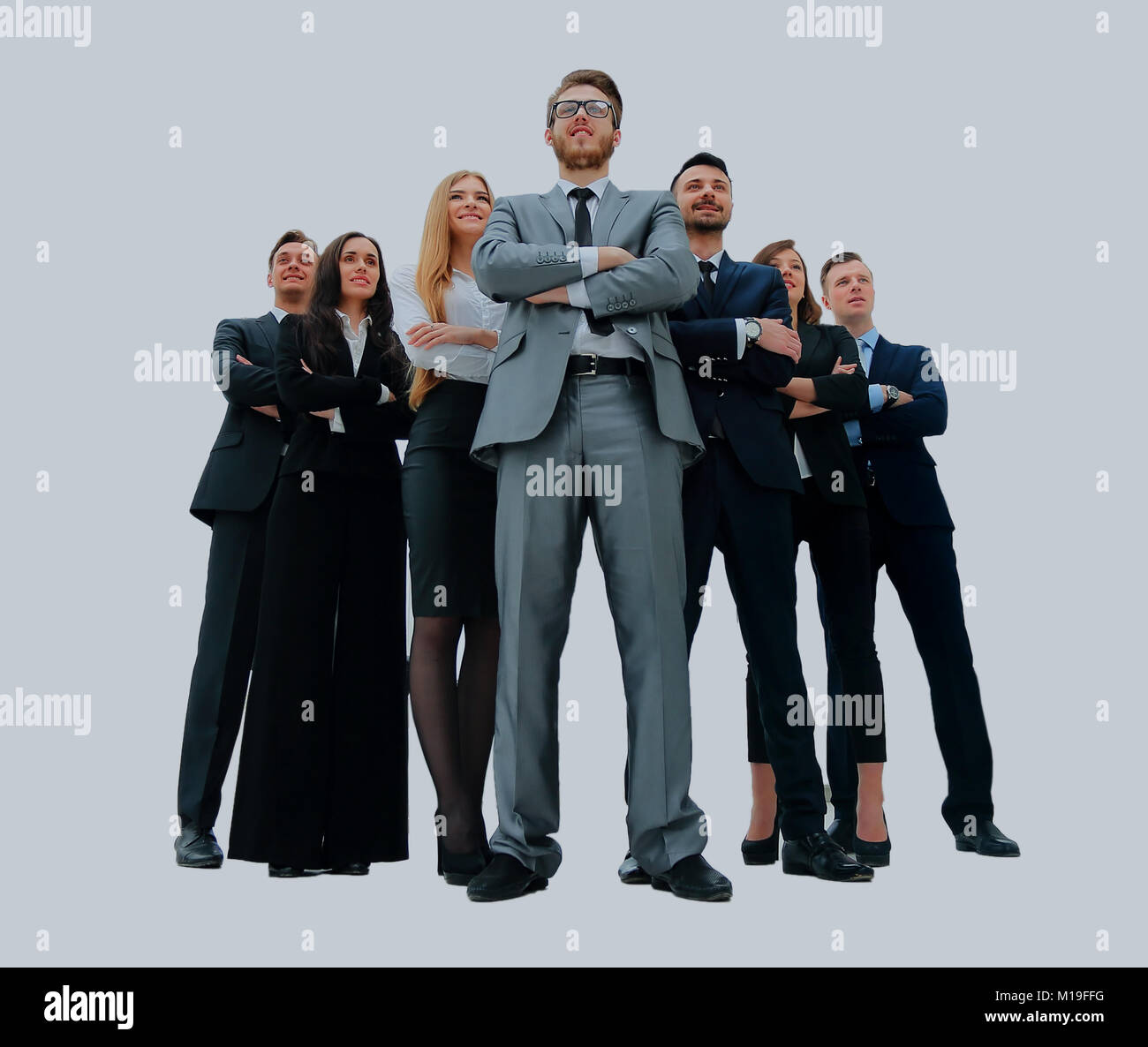 Young attractive business people - the elite business team Stock Photo ...