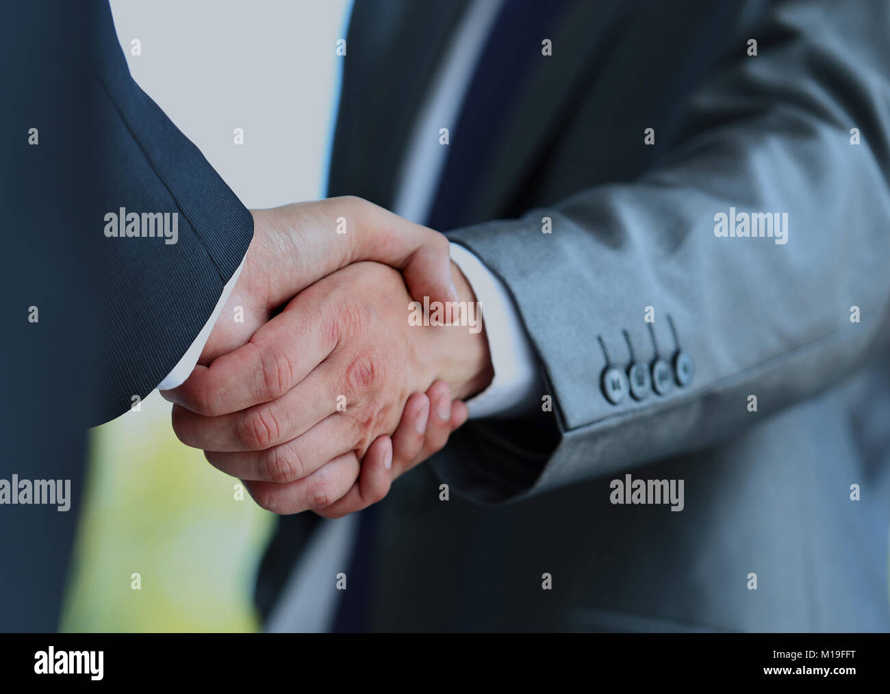 business people shaking hands in office Stock Photo - Alamy