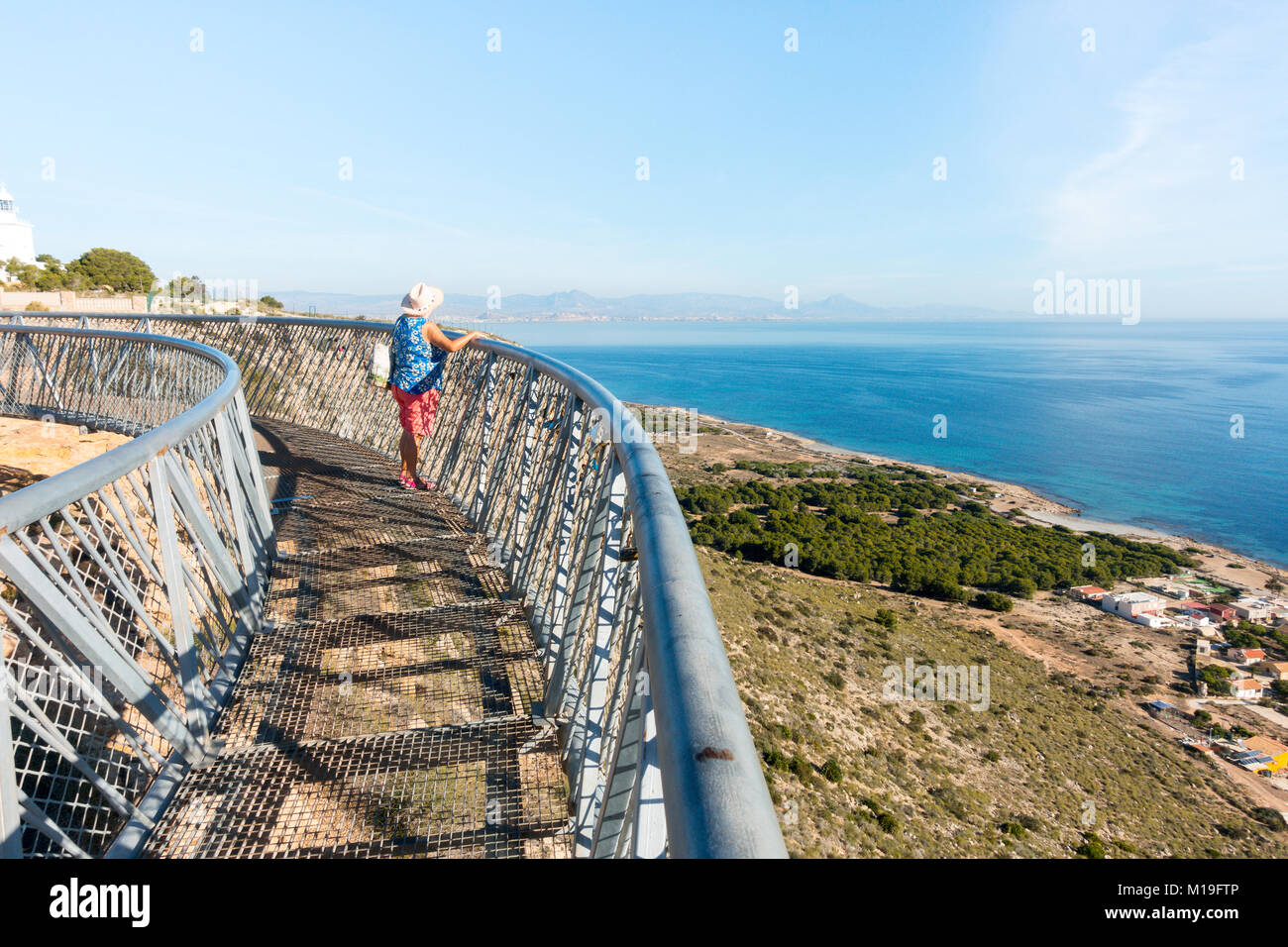 Skywalk, Santa Pola, Alicante Province, Spain. Stunning views over the ...