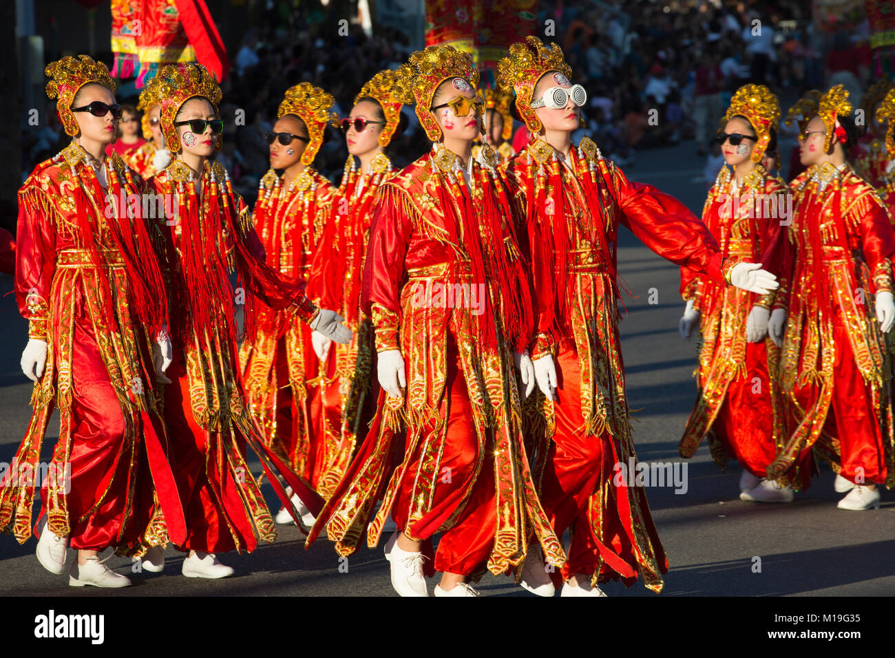 Seattle chinese community girls drill team hi-res stock photography and ...