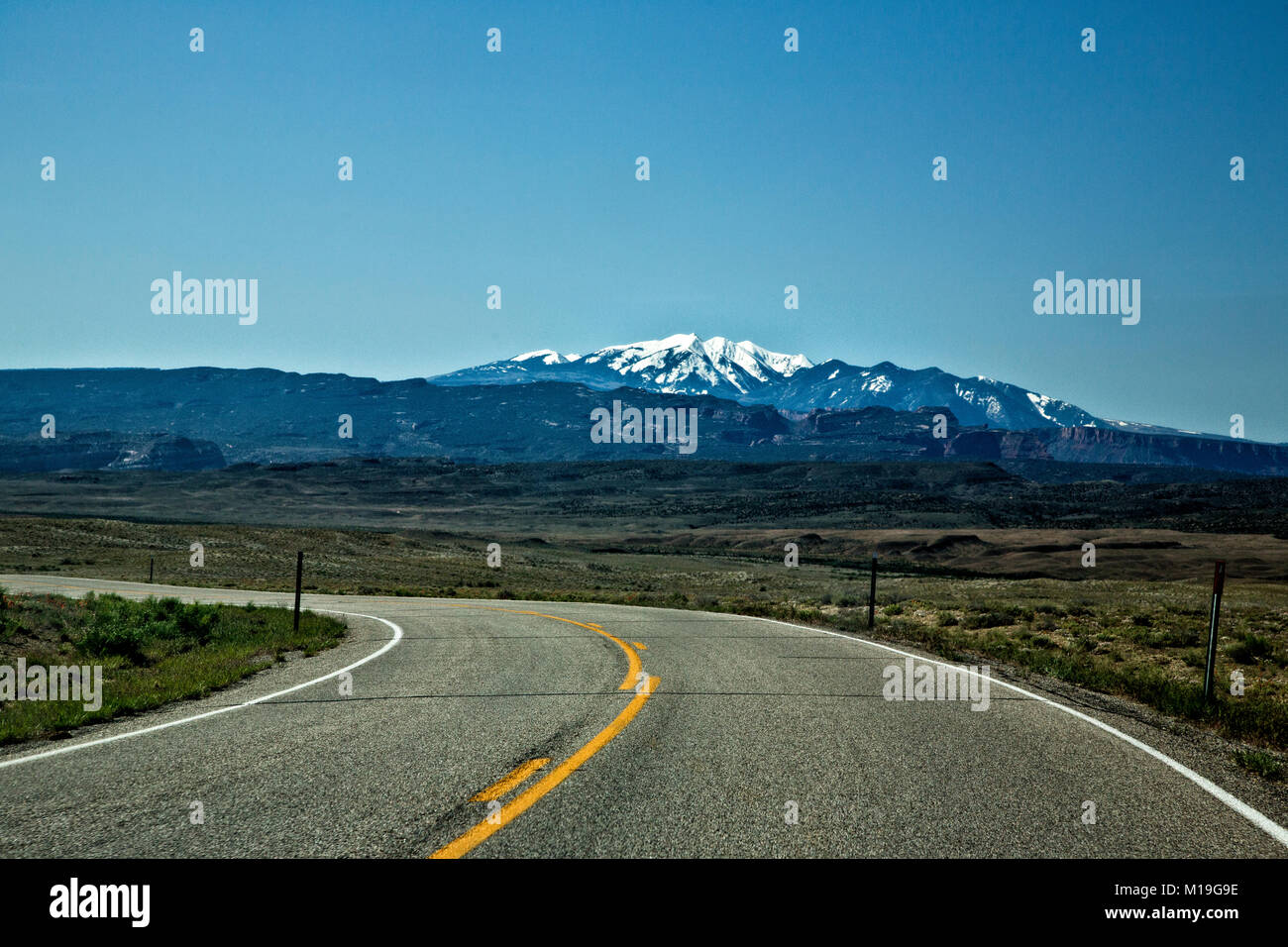 Highway in Utah Stock Photo - Alamy