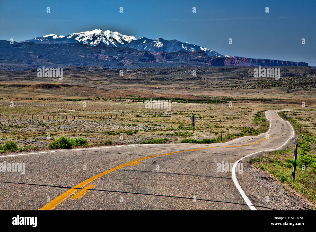 Highway in Utah Stock Photo - Alamy