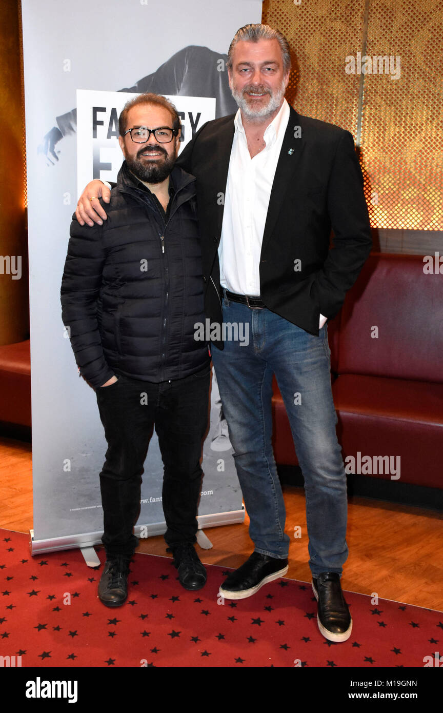 Munich, Germany. 27th January 2018. Xavier Gens and Ray Stevenson ...