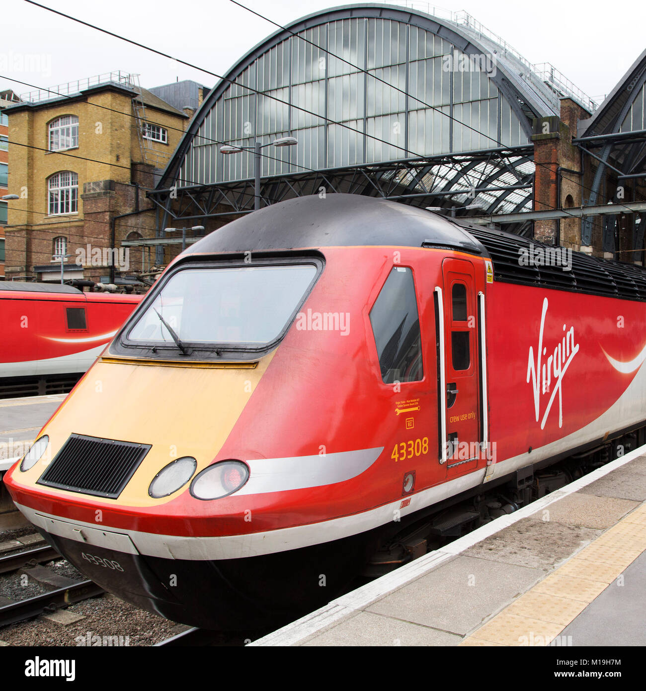 London, UK. 28th Jan, 2018. An engine of one of a Virgin Trains East ...