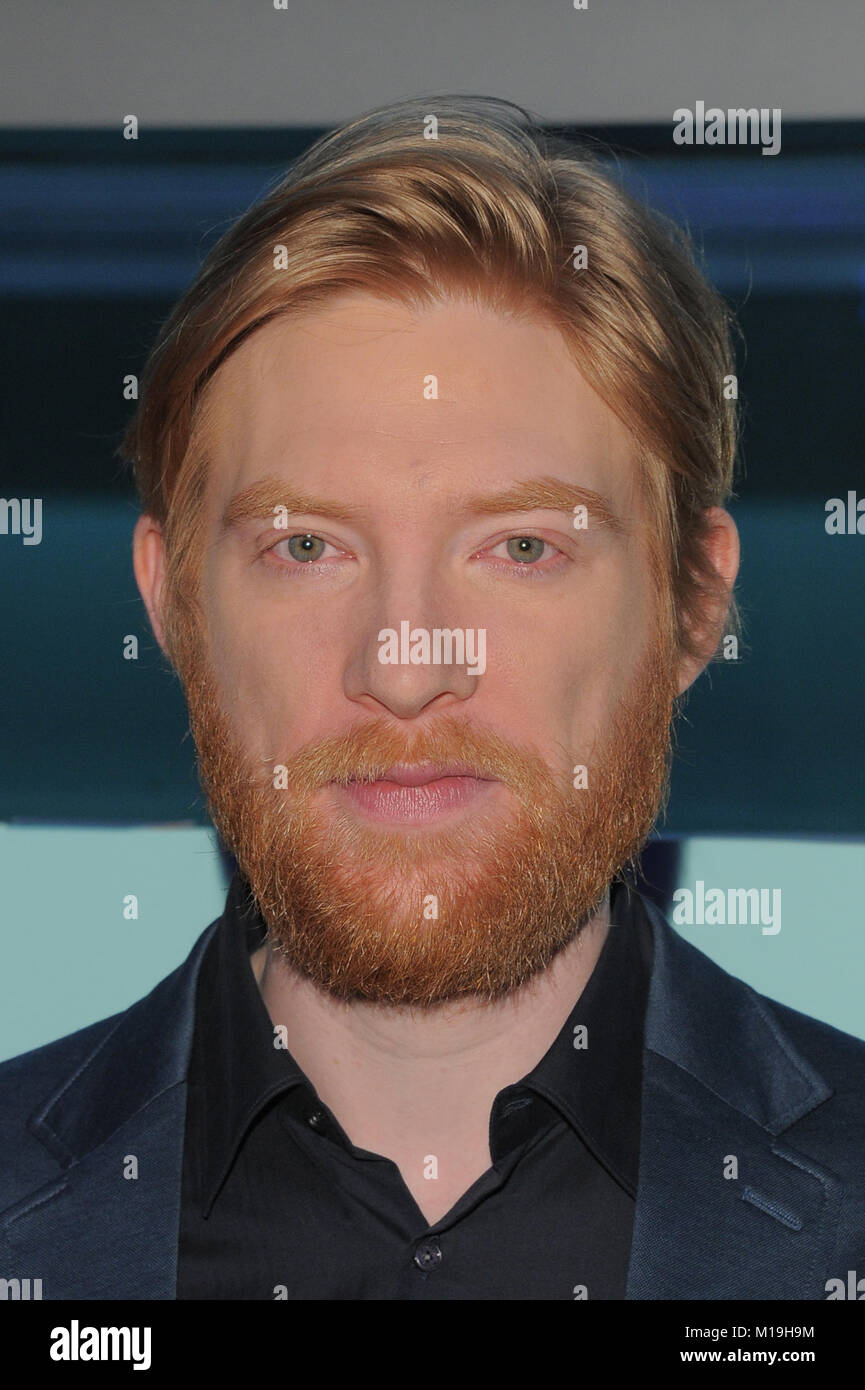 New York, USA. 28th January, 2018. Actor Domhnall Gleeson attends ...