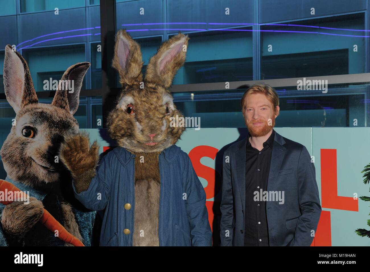 New York, USA. 28th January, 2018. Actor Domhnall Gleeson attends ...