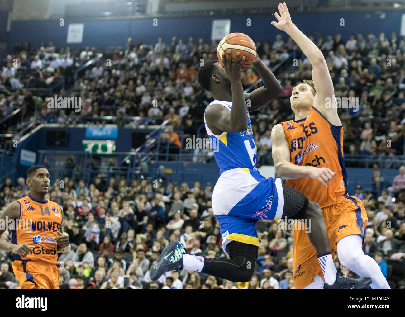 Birmingham, UK, 28th January, 2018. British Basketball, BBL cup final ...
