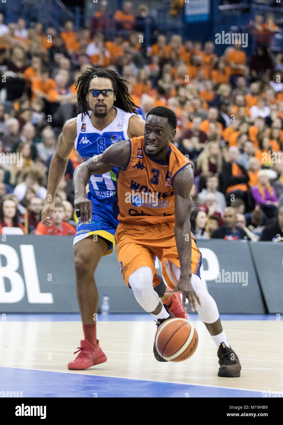 Birmingham, UK, 28th January, 2018. British Basketball, BBL cup final ...