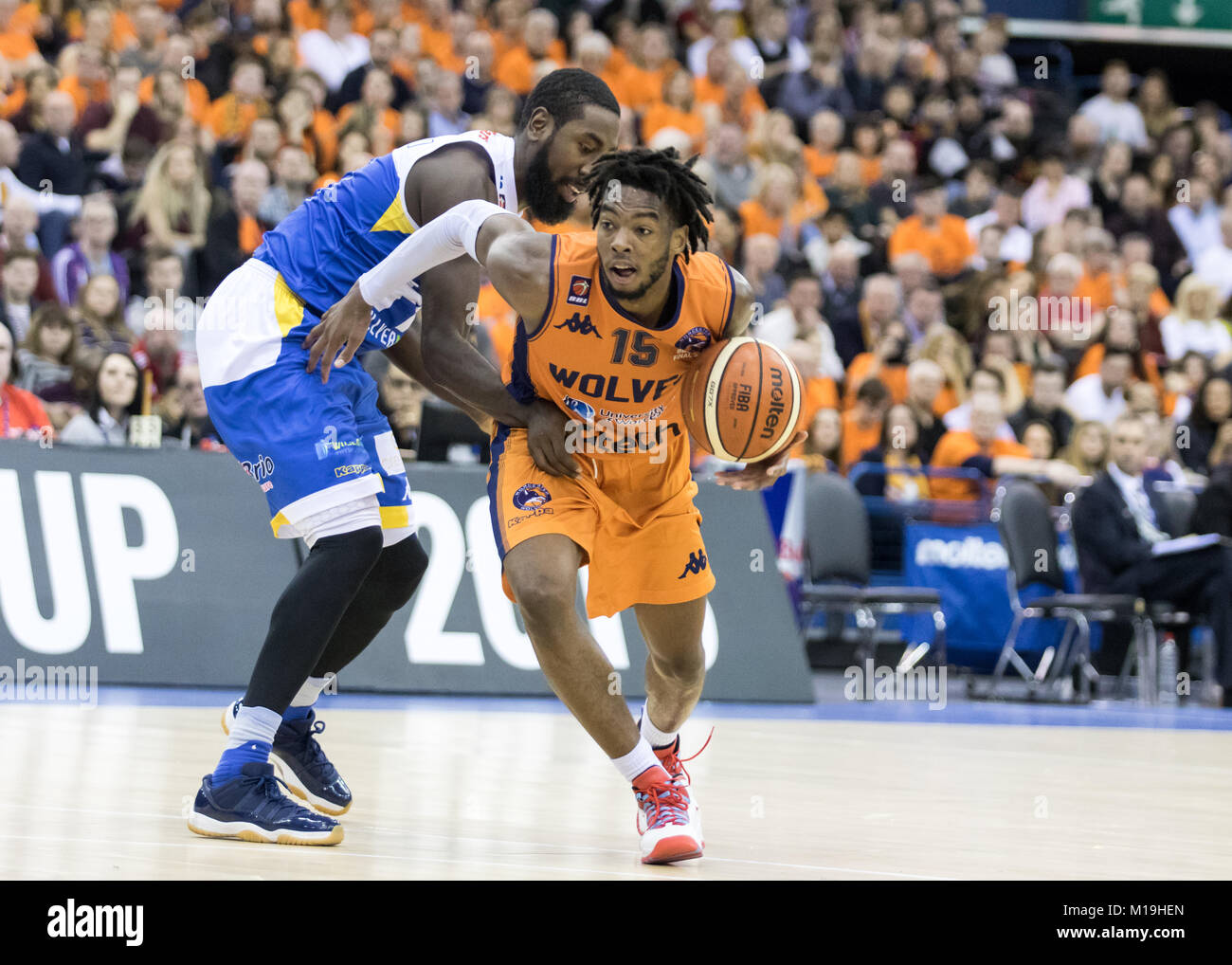 Birmingham, UK, 28th January, 2018. British Basketball, BBL cup final ...