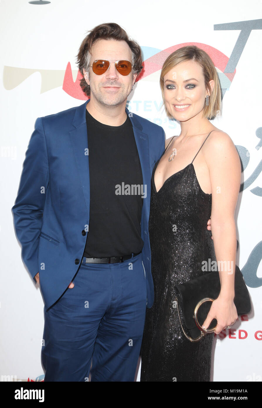 Los Angeles, Ca, USA. 28th Jan, 2018. Jaso Sudeikis and Olivia Wilde at ...