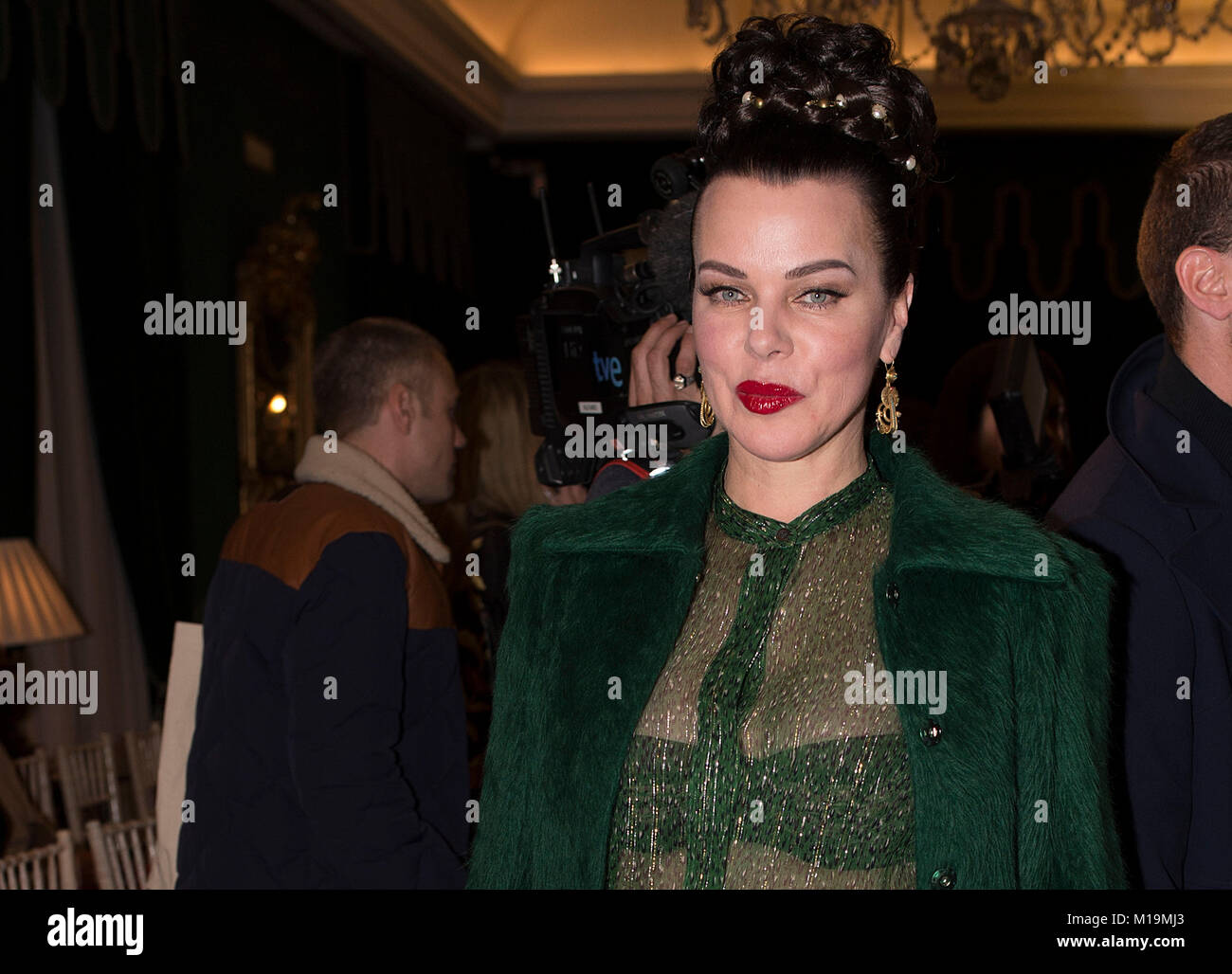 Actress Debi Mazar at the front row of PalomoSpain collection runway ...