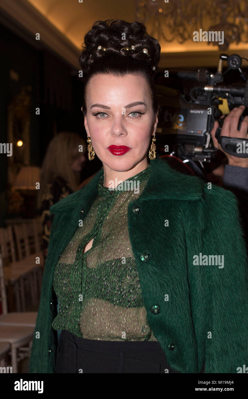 Actress Debi Mazar at the front row of PalomoSpain collection runway ...