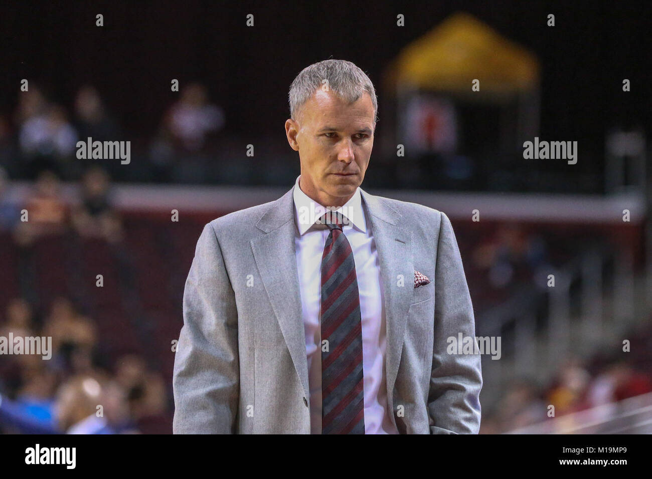 Los Angeles, USA. 28th Jan, 2018. USC Trojans head coach Andy Enfield ...