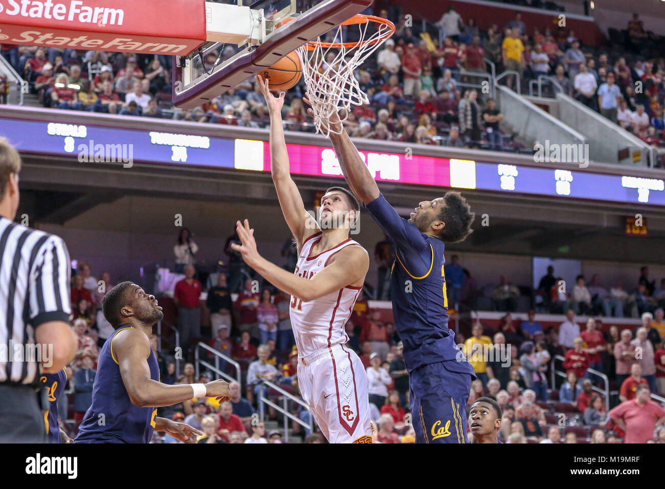 Los Angeles, USA. 28th Jan, 2018. USC Trojans forward Nick Rakocevic ...