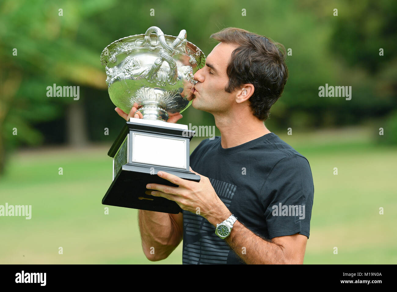 Melbourne, Australia. 29th Jan, 2018. The 2018 Australian Open champion ...