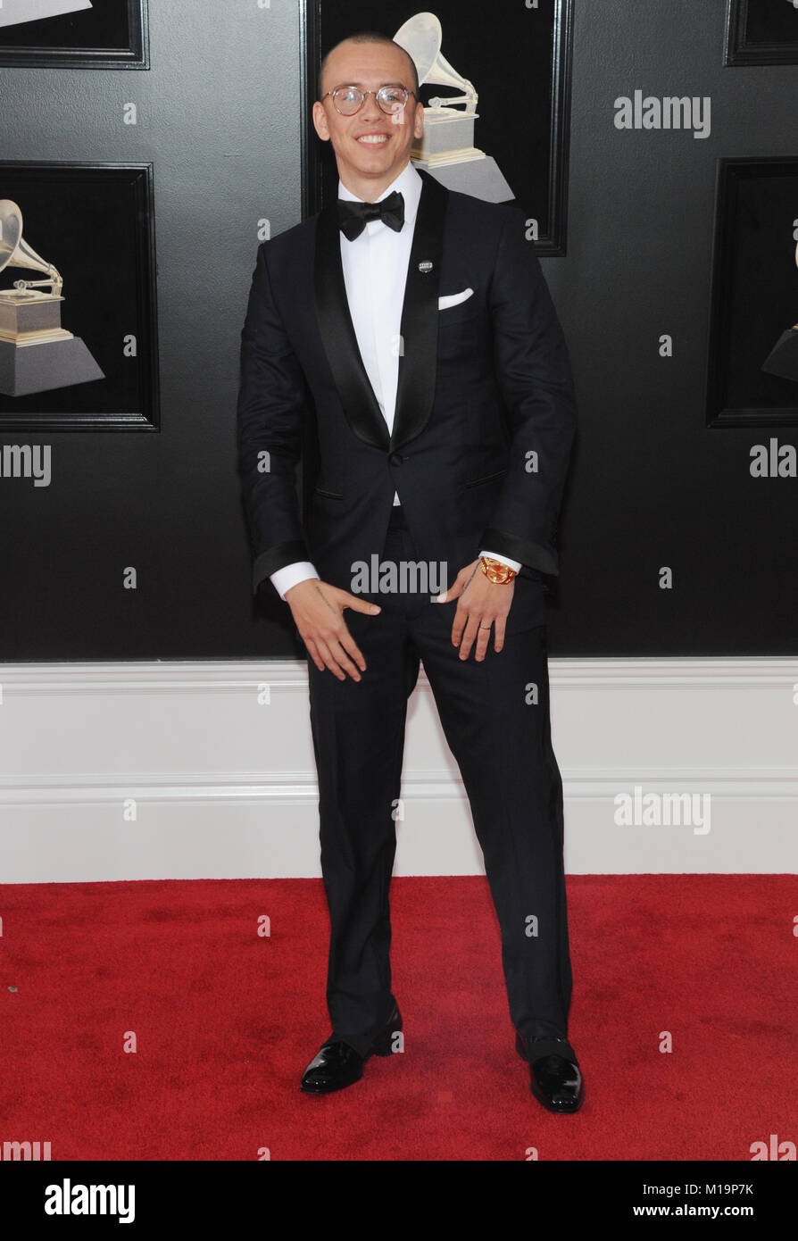 New York, NY, USA. 28th Jan, 2018. Logic at the 60th Annual GRAMMY ...