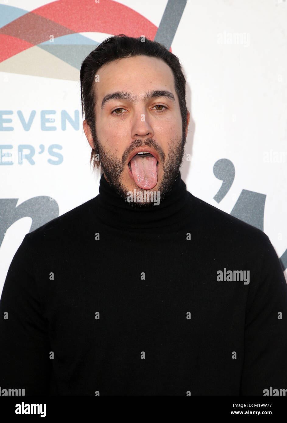 Los Angeles, CA, USA. 28th Jan, 2018. Pete Wentz. Steven Tyler and Live ...