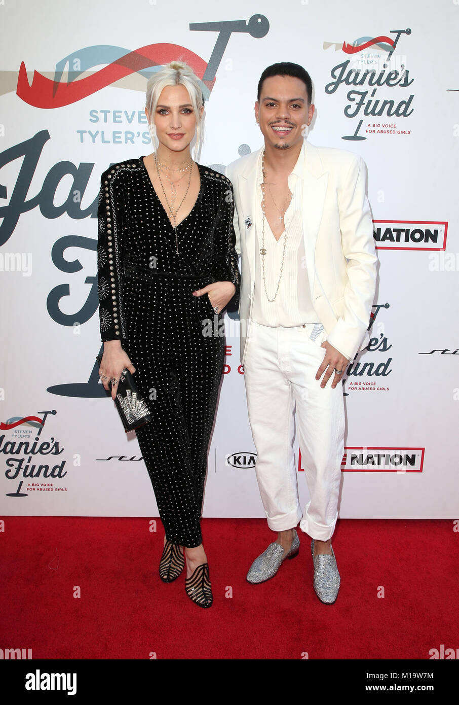 Los Angeles, CA, USA. 28th Jan, 2018. Ashlee Simpson, Evan Ross. Steven ...