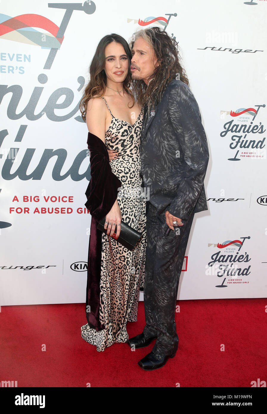 Los Angeles, CA, USA. 28th Jan, 2018. Chelsea Tyler, Steven Tyler ...
