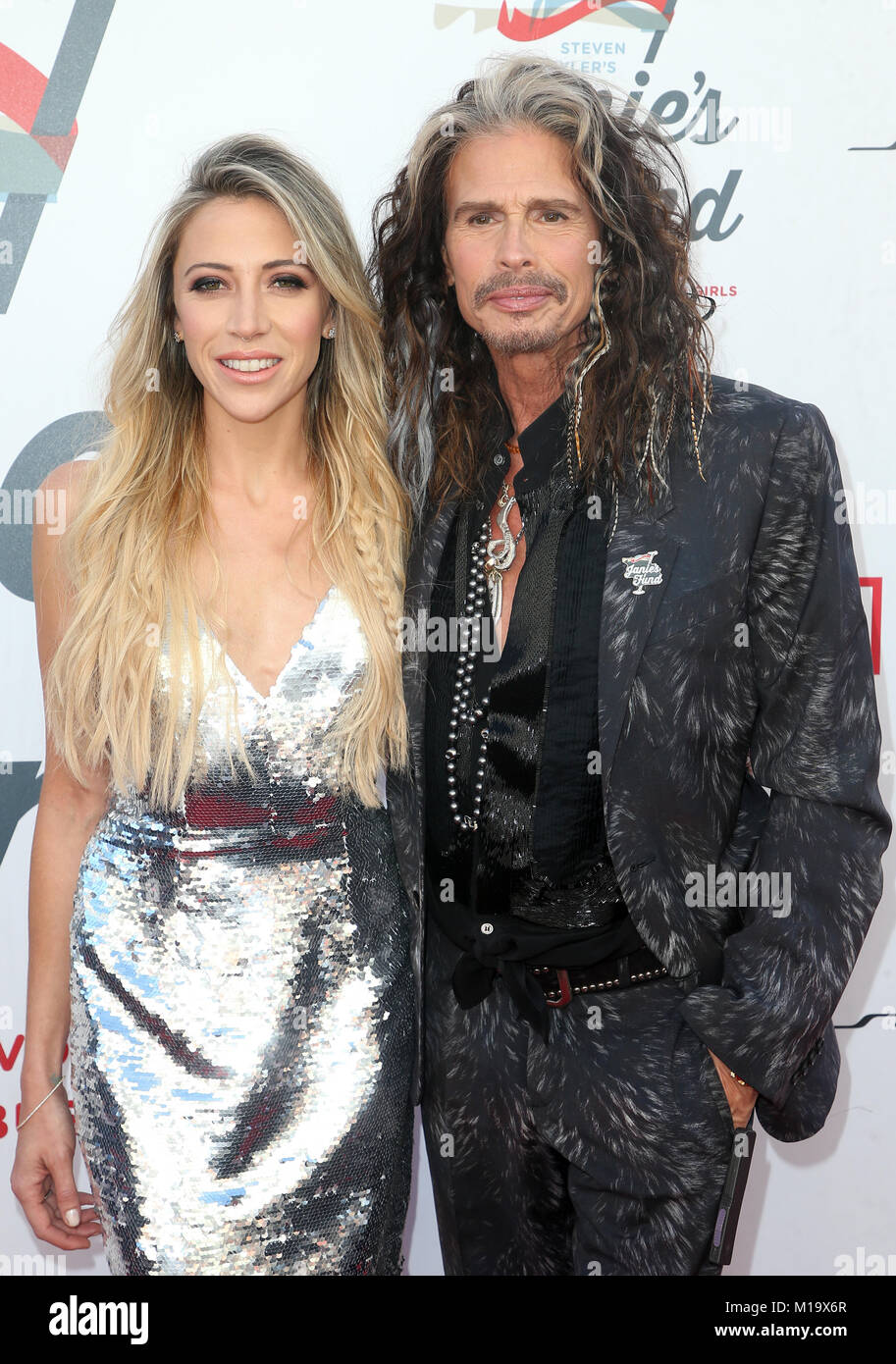 LOS ANGELES, CA - JANUARY 28: Aimee Preston, Steven Tyler, at Steven ...