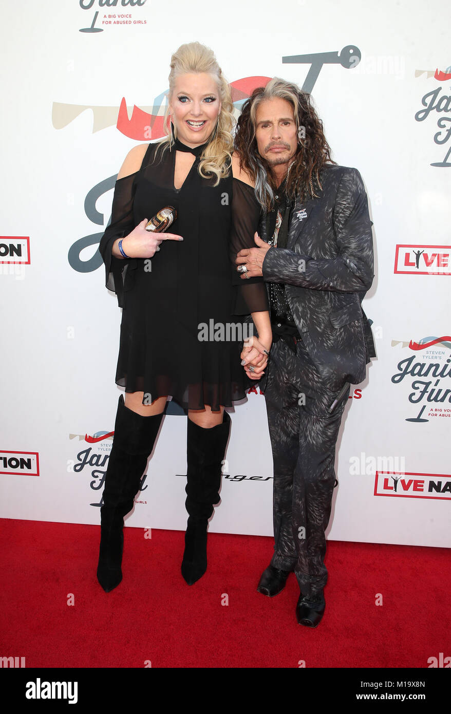LOS ANGELES, CA - JANUARY 28: Melissa Peterman, Steven Tyler, at Steven ...