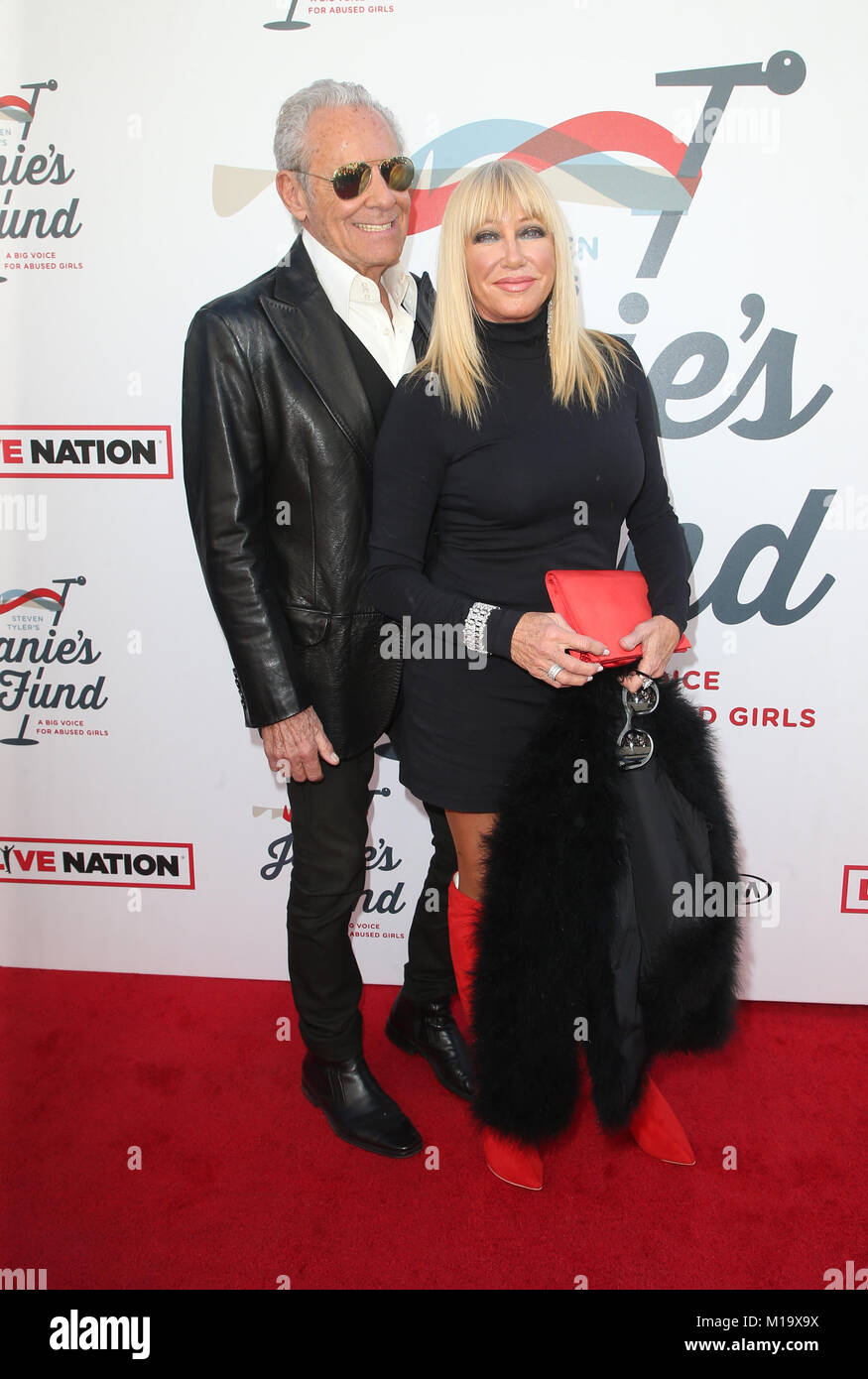 LOS ANGELES, CA - JANUARY 28: Suzanne Somers, Alan Hamel, at Steven ...