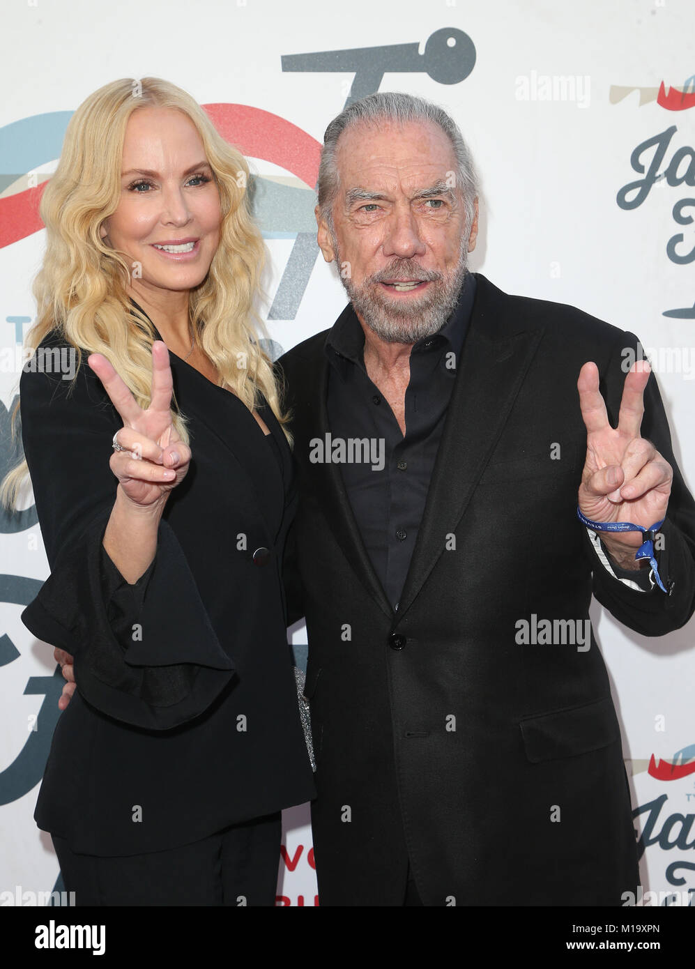 LOS ANGELES, CA - JANUARY 28: Eloise DeJoria, Paul Mitchell, at Steven ...