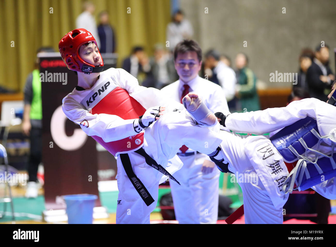 Ä Hidetaka Maeda, JANUARY 21, 2018 - Taekwondo : All Japan Taekwondo Championship Men's -54kg at ...