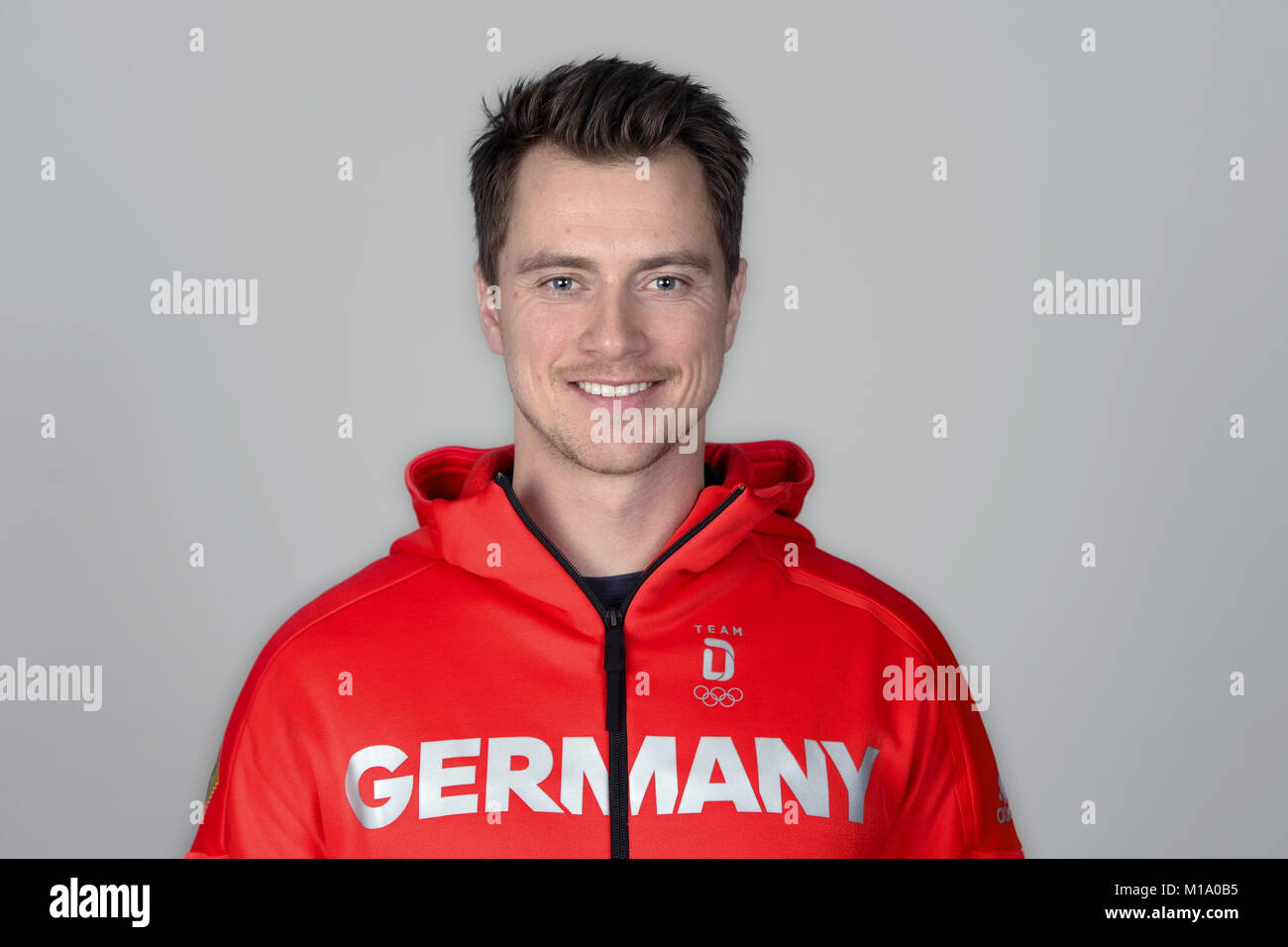 Johannes Ludwig poses at a photocall during the preparations for the ...